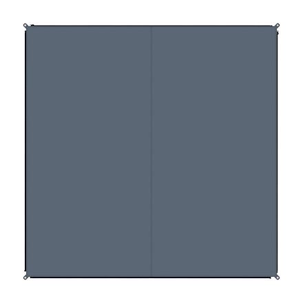 Koberec pod sluneční střechu Carpet steel grey