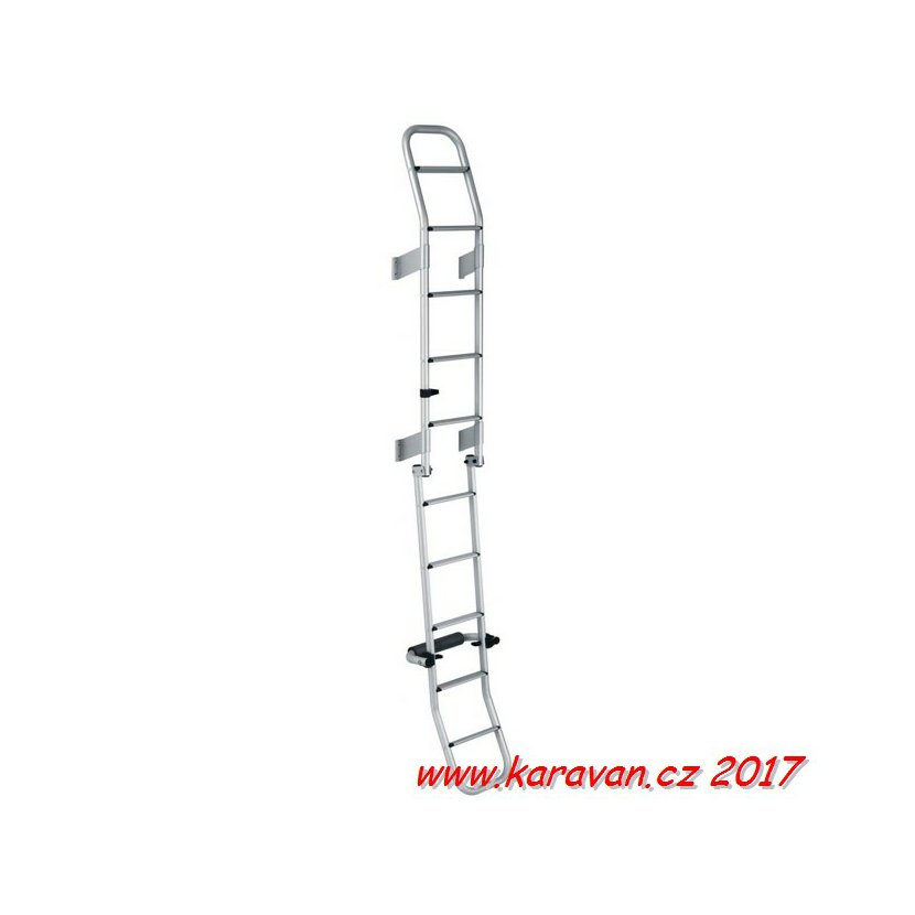Hliníkový žebřík na zadní část auta Thule délka 245cm 10 stupňový sklopný